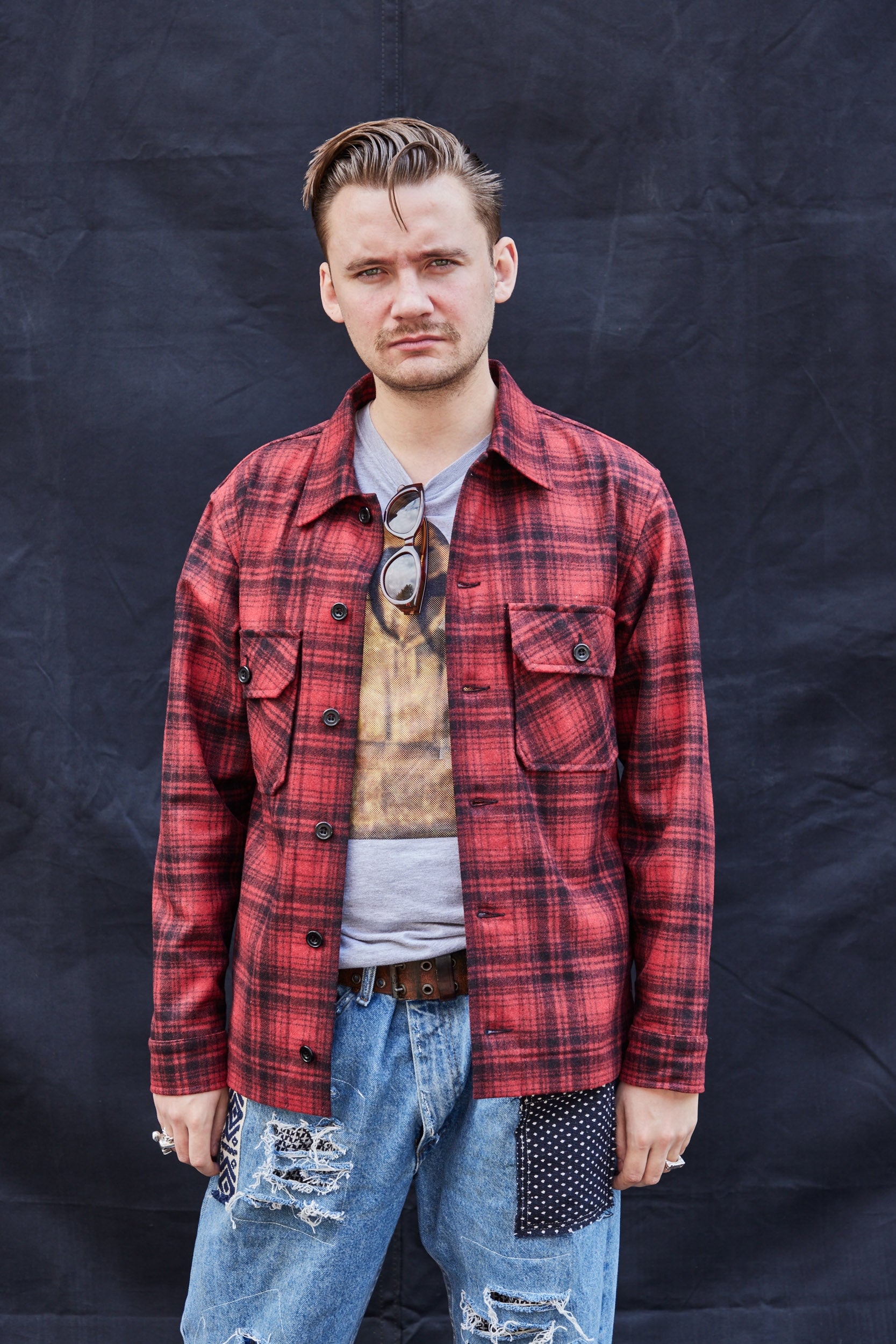 Mens Lumberjack Workshirt in Red Check – Stuart Trevor