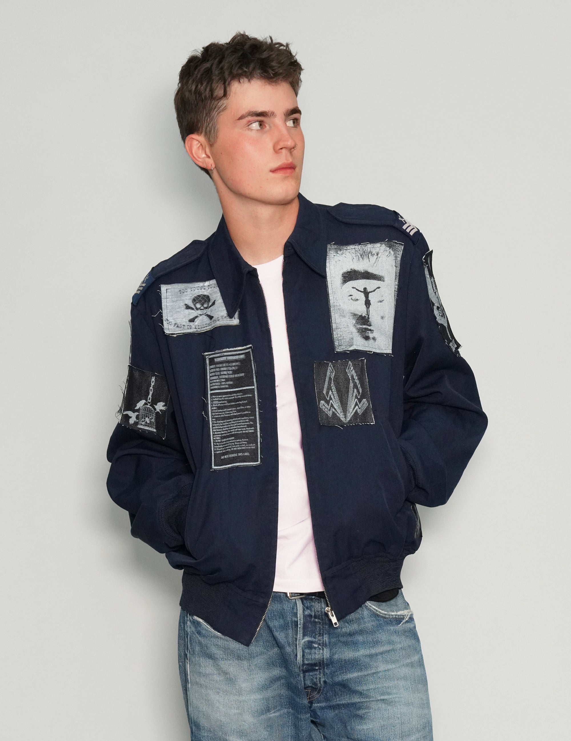 Patched RAF Jacket – Stuart Trevor