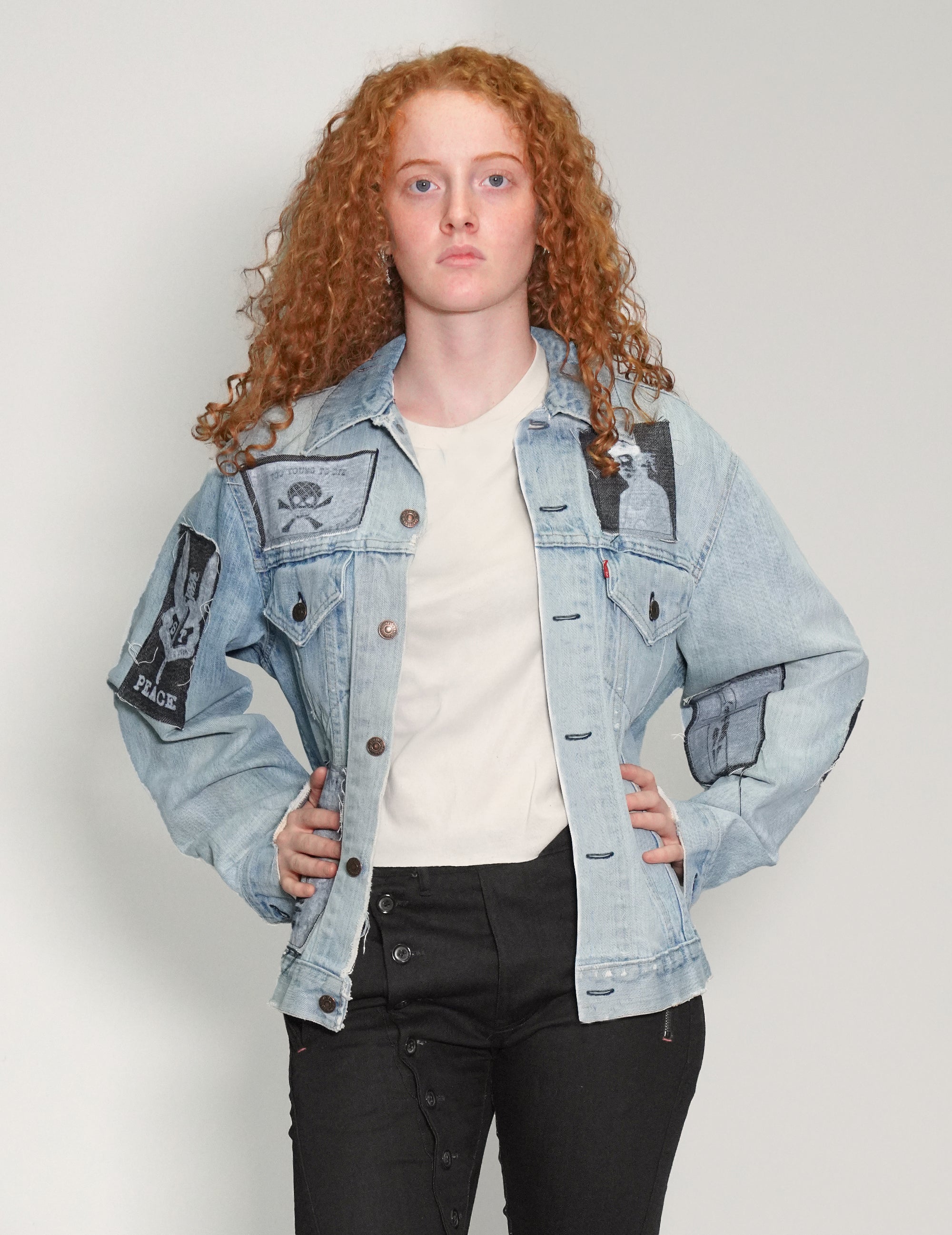Women's Vintage Patched Denim Jacket – Stuart Trevor