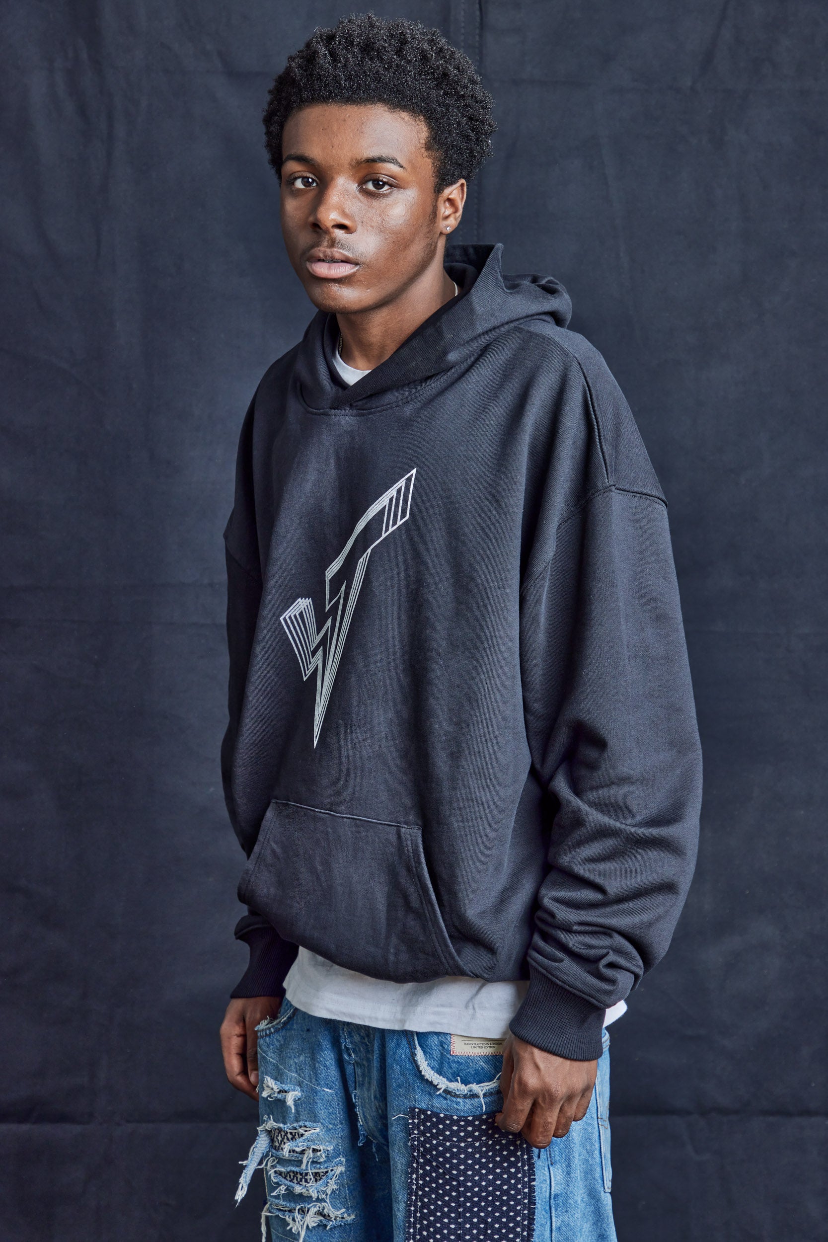 Walk the Line Logo Black Hoodie – STUART TREVOR